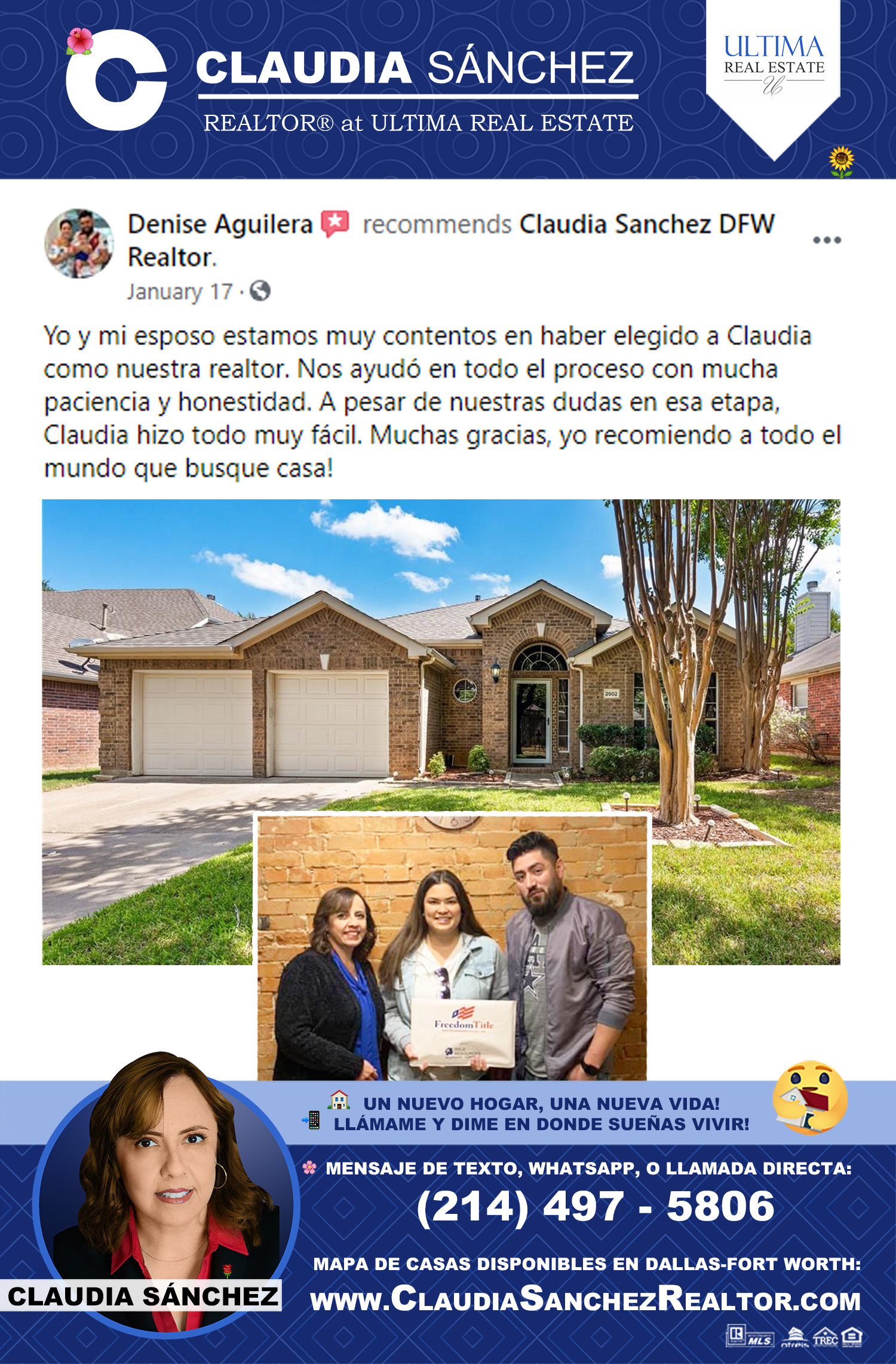 REVIEWS - Claudia Sanchez Realtor®